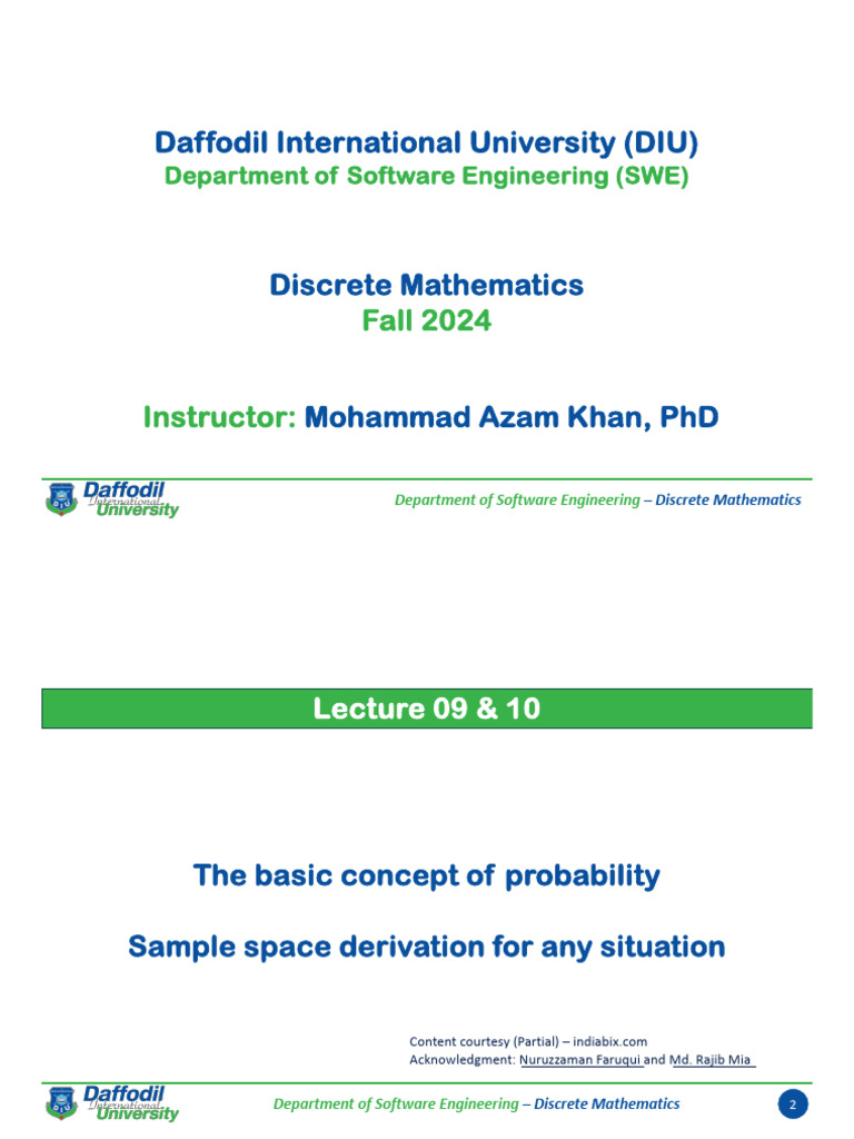1 Probability Pdf Probability Probability Theory
