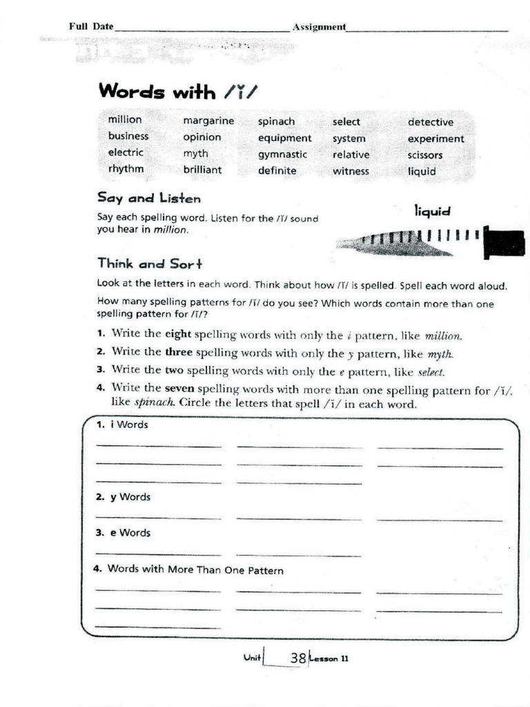 38 - 62 Spelling and Vocabulary Grade 6 Compressed | PDF