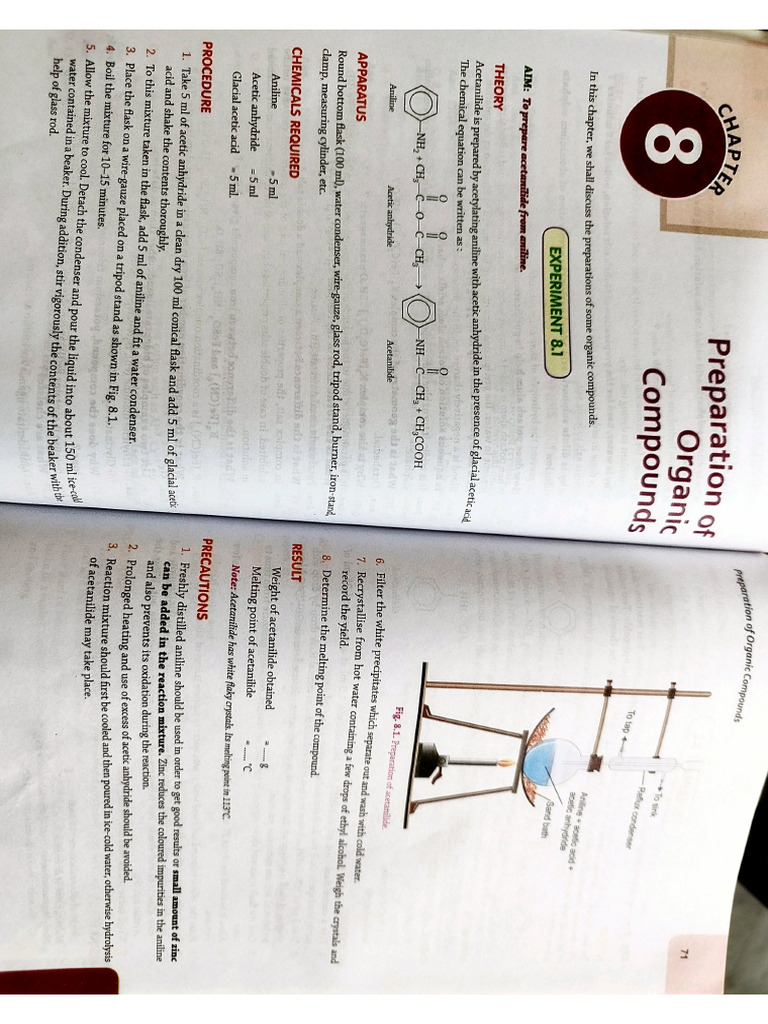 prep of organic compounds... Best for class 12 | PDF