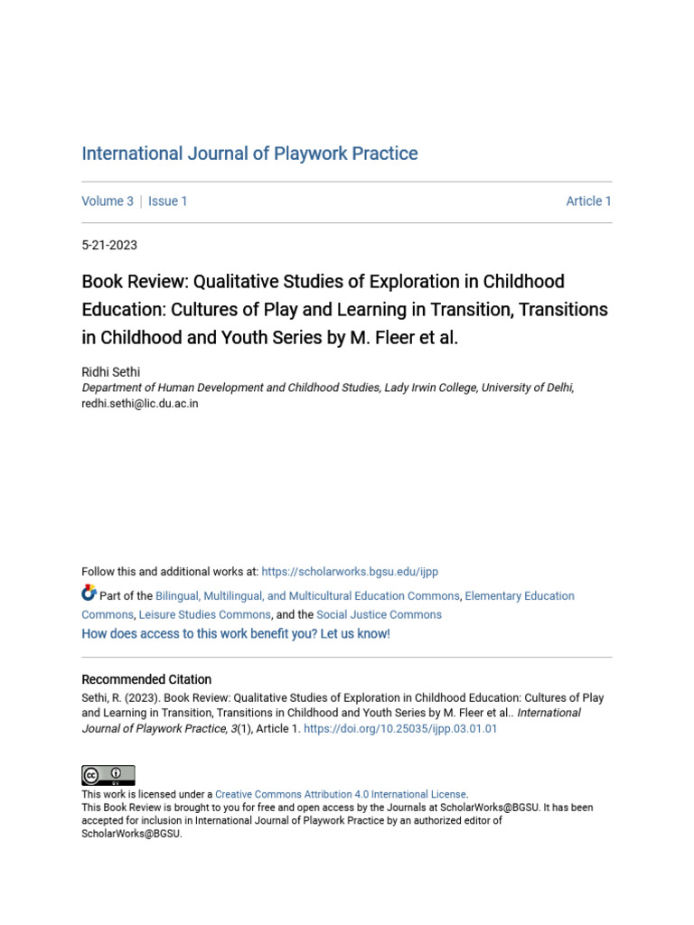 Exploration in Childhood Education | PDF | Child Development | Behavioural Sciences