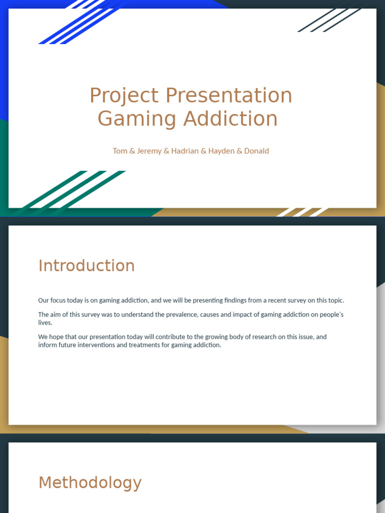 Project Presentation About Gaming Addiction | PDF | Adolescence