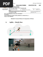 Shuttle Run Agility Test Procedure | PDF
