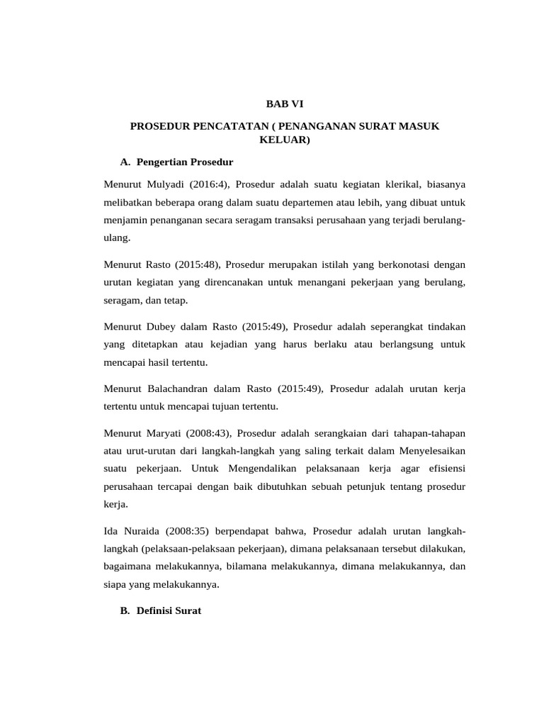 BAB VI administrasi dan arsip | PDF