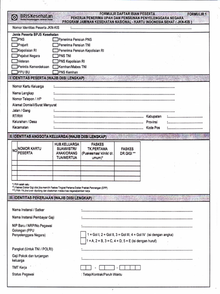Dip Form 1 (Pegawai Baru) | PDF
