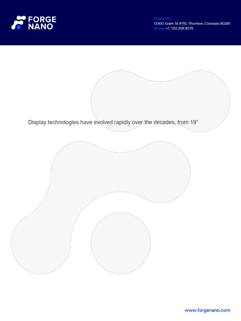 ForgeNano - Microdisplays White Paper | PDF | Oled | Nanotechnology