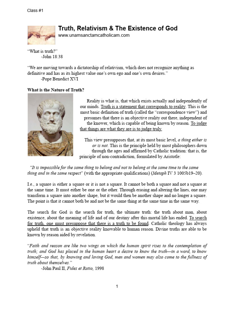 01 What Is Truth - v2 | PDF | Relativism | Truth