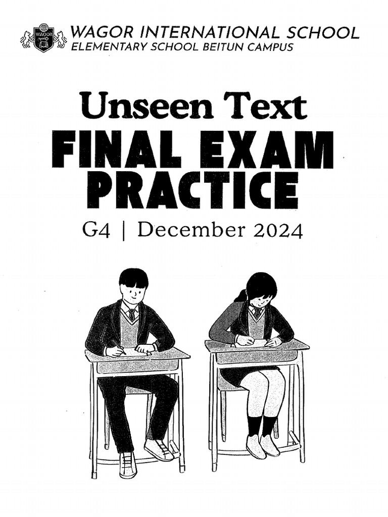 G4 Unseen Text Semester 1 Final Exam Practice | PDF