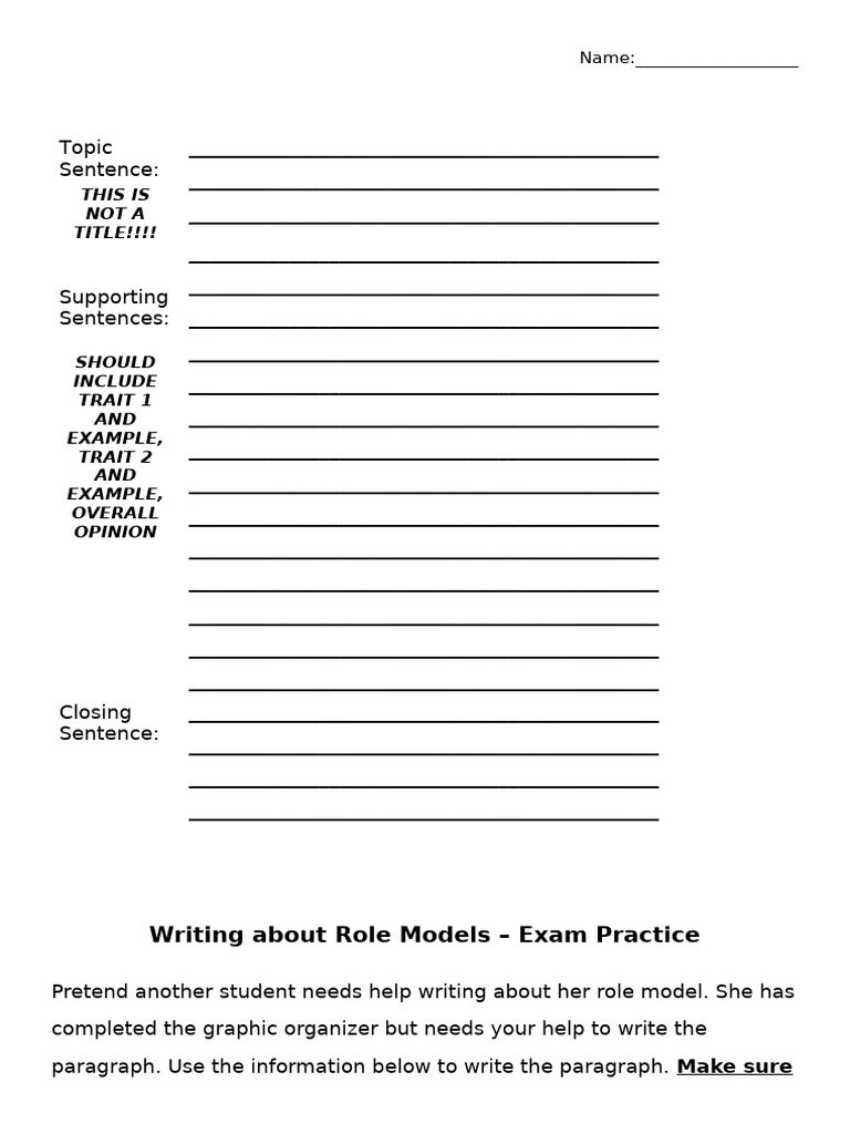 Writing About Role Models | PDF