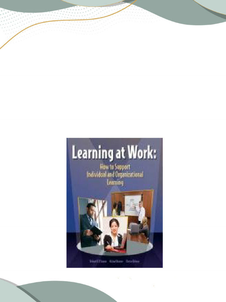 Learning At Work How to Support Individual and Organizational Learning 3rd Edition Bridgett O ...