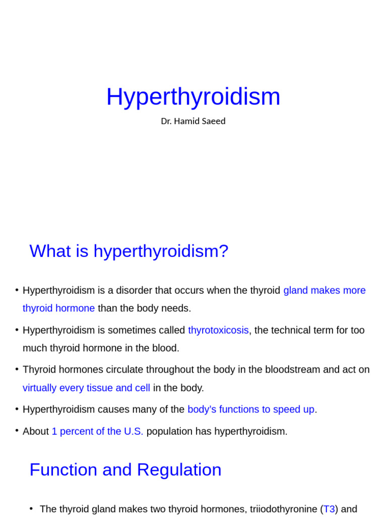 Hyperthyroidism | PDF | Hyperthyroidism | Thyroid