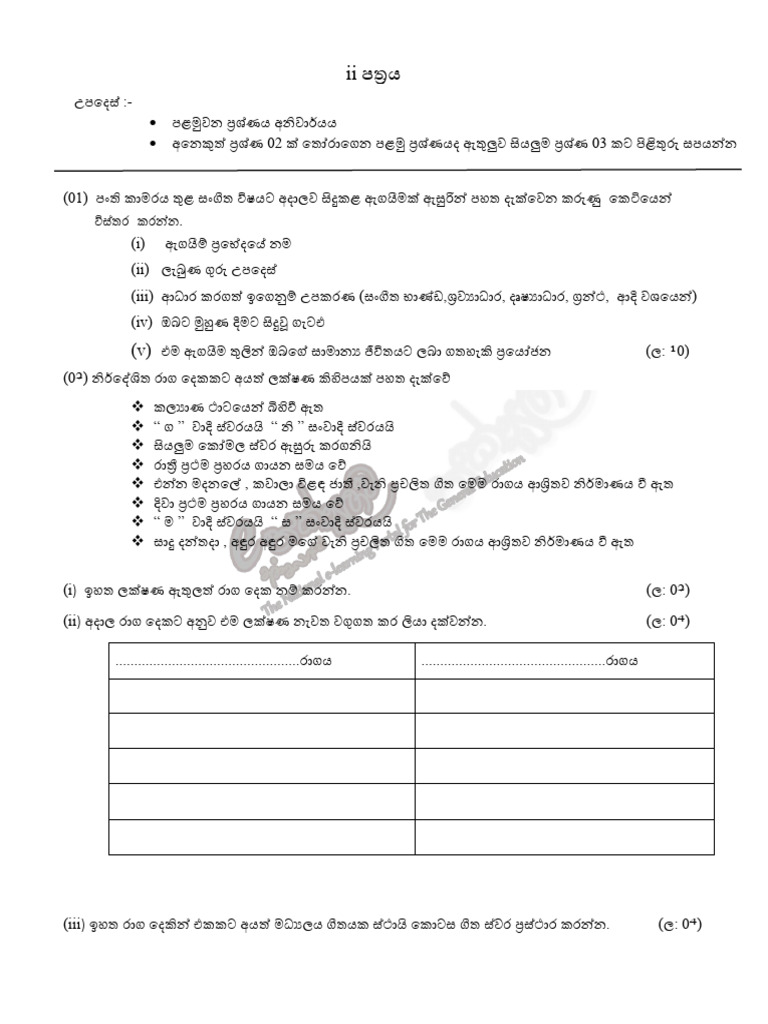 sg10 Mus p2 tt3 nwp2015 | PDF