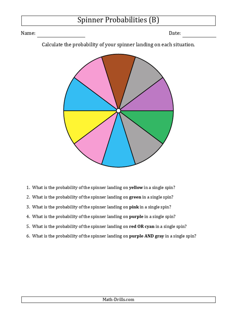 probability_spinner_color_10_002.1580307764 | PDF | Color | Visual ...