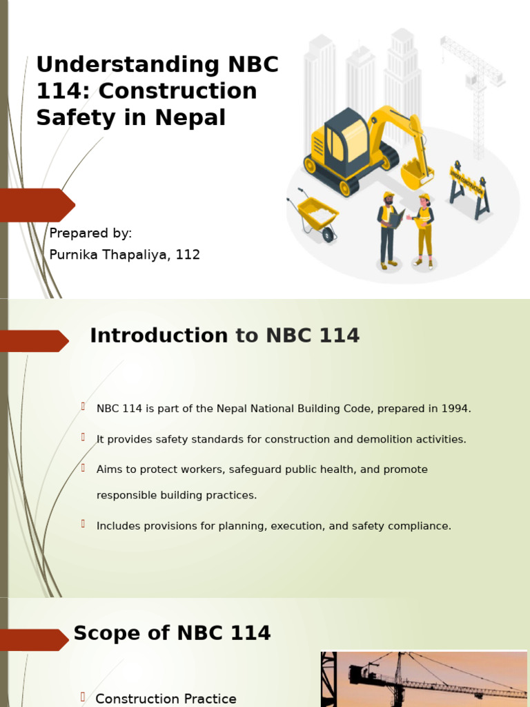 Understanding NBC 114final | PDF | Demolition | Safety