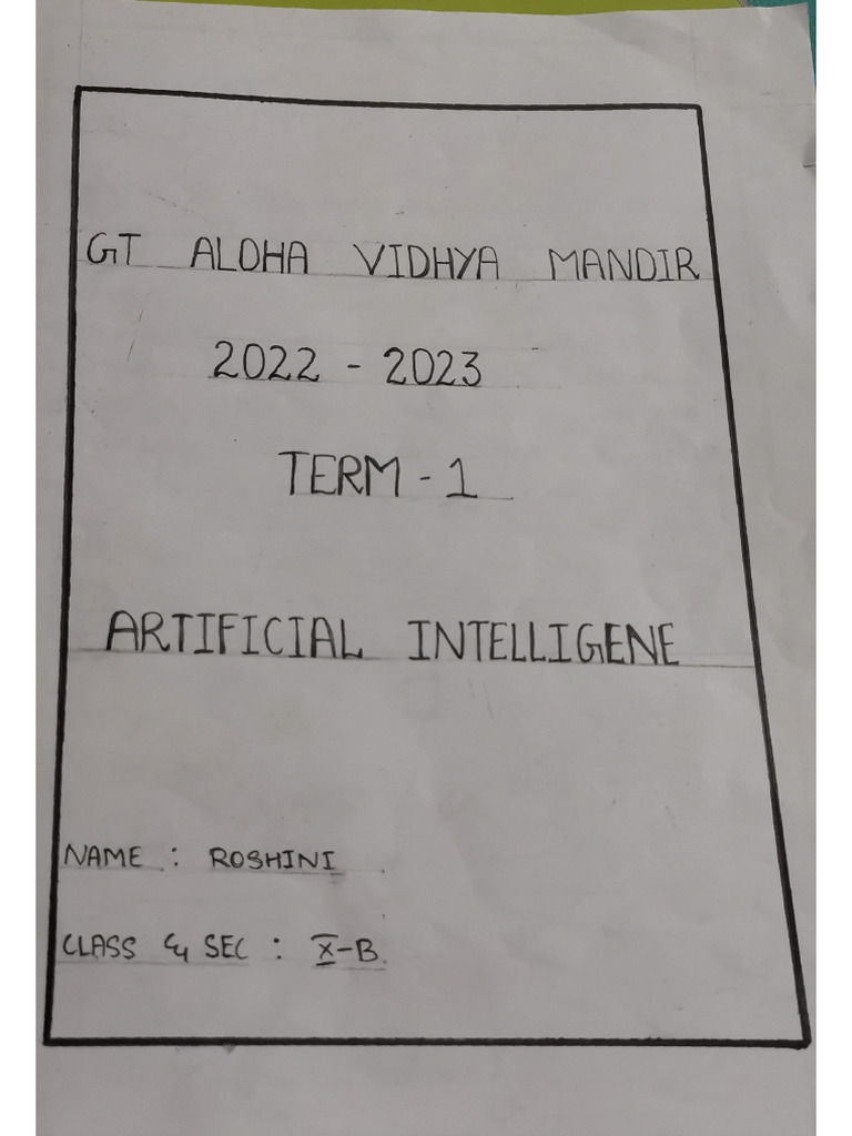 Ai Internal Project Class 11 | PDF