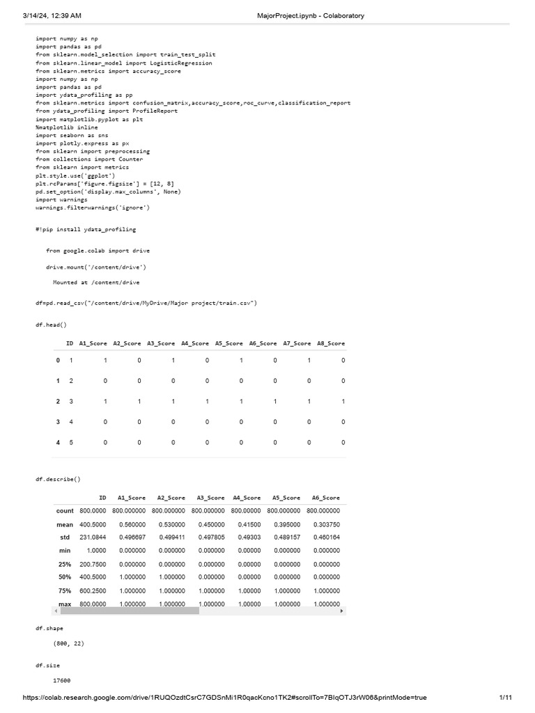 MajorProject - Ipynb - Colaboratory | PDF