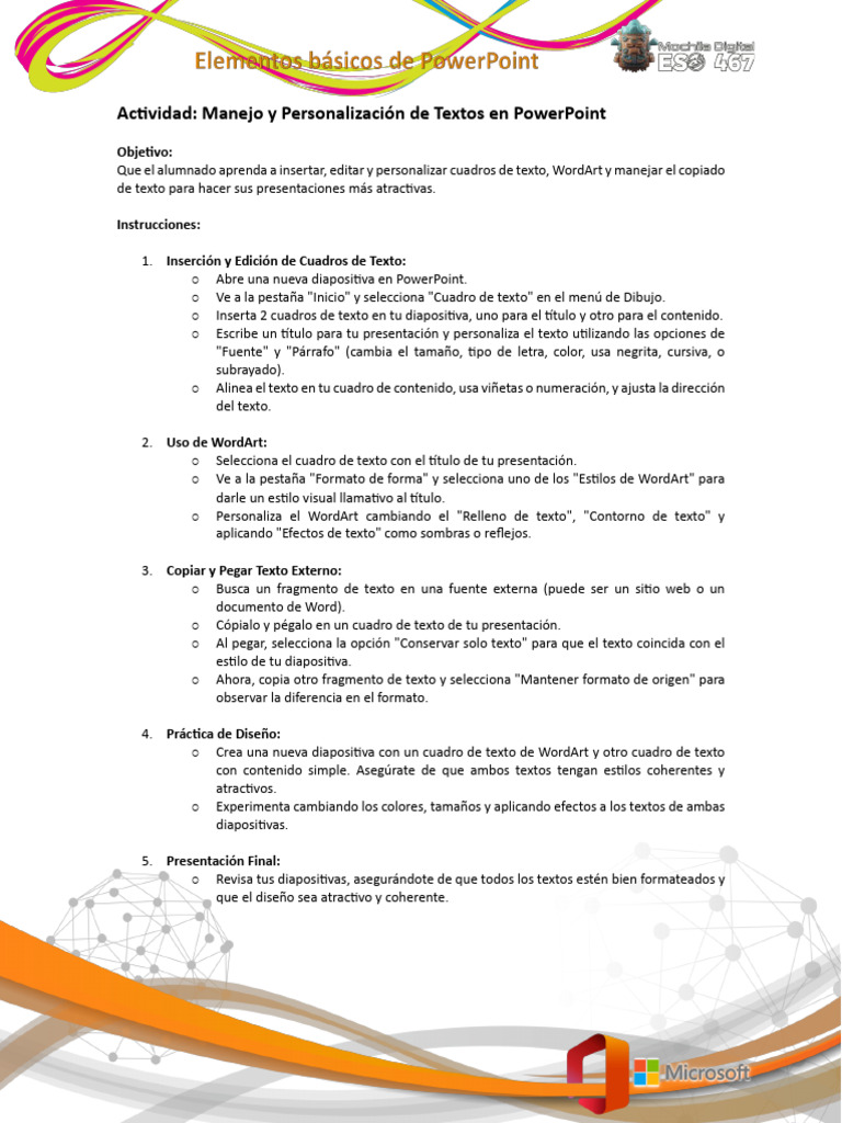 Personalización de Textos en PowerPoint | PDF