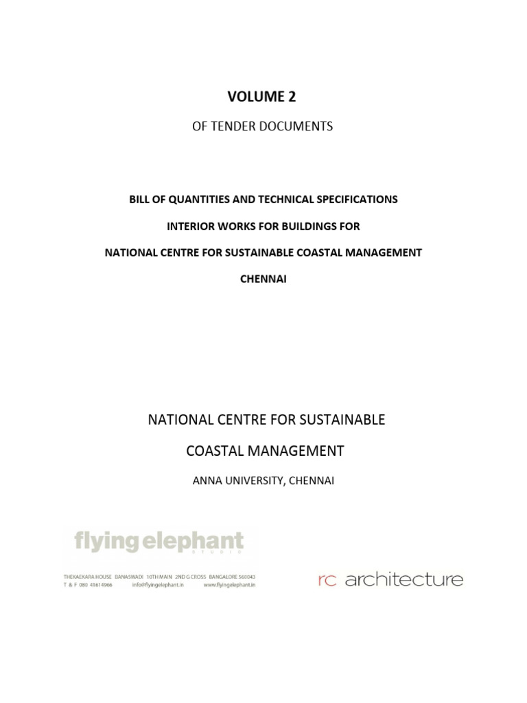 Interior Works Bill of Quantities NCSCM | PDF | Door | Flooring