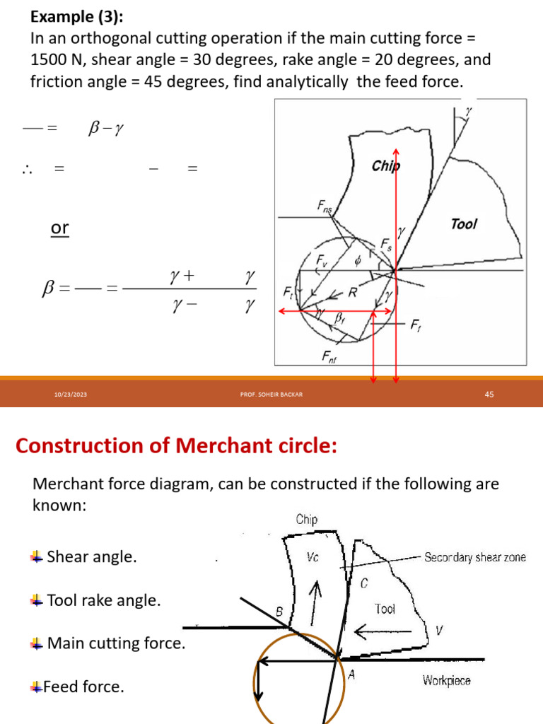 Mechanics of Metal Cutting II | PDF | Force | Physical Quantities