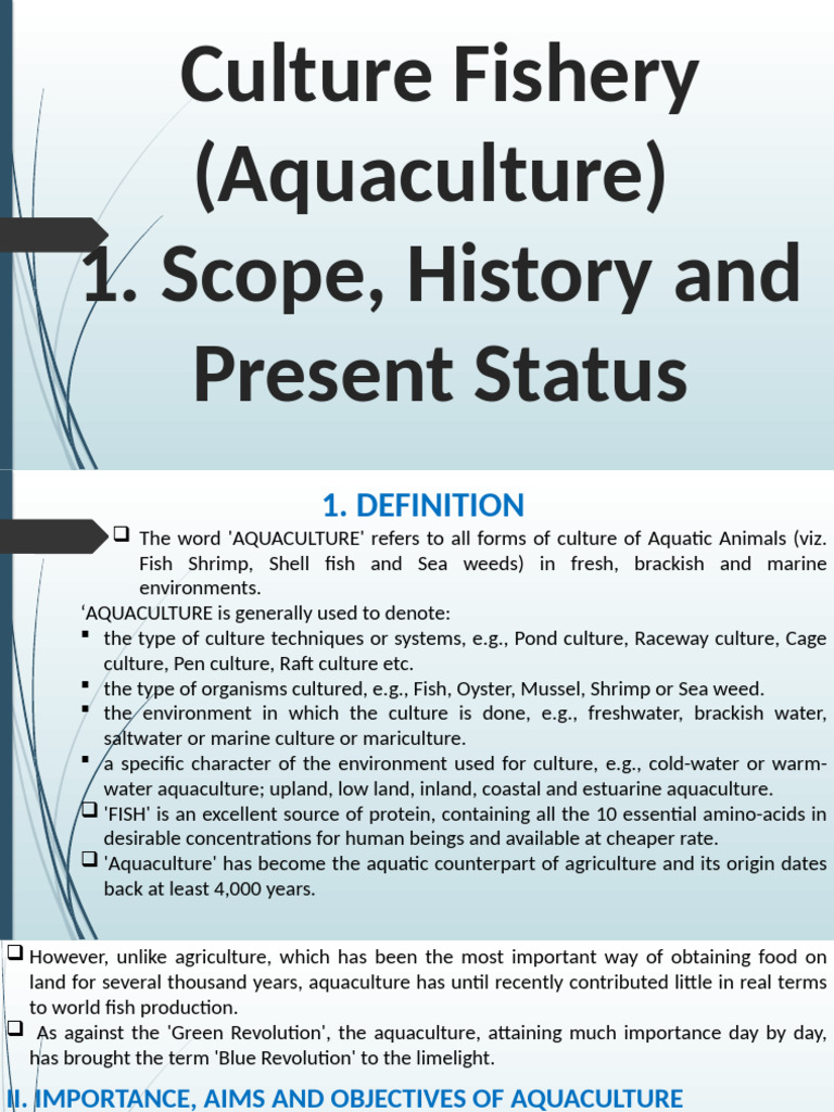 Overview of Culture Fishery Practices | PDF | Aquaculture | Seaweed
