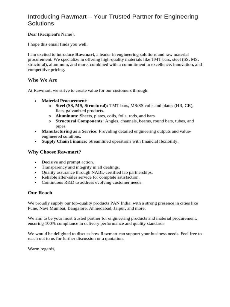 Inro Mail Draft | PDF