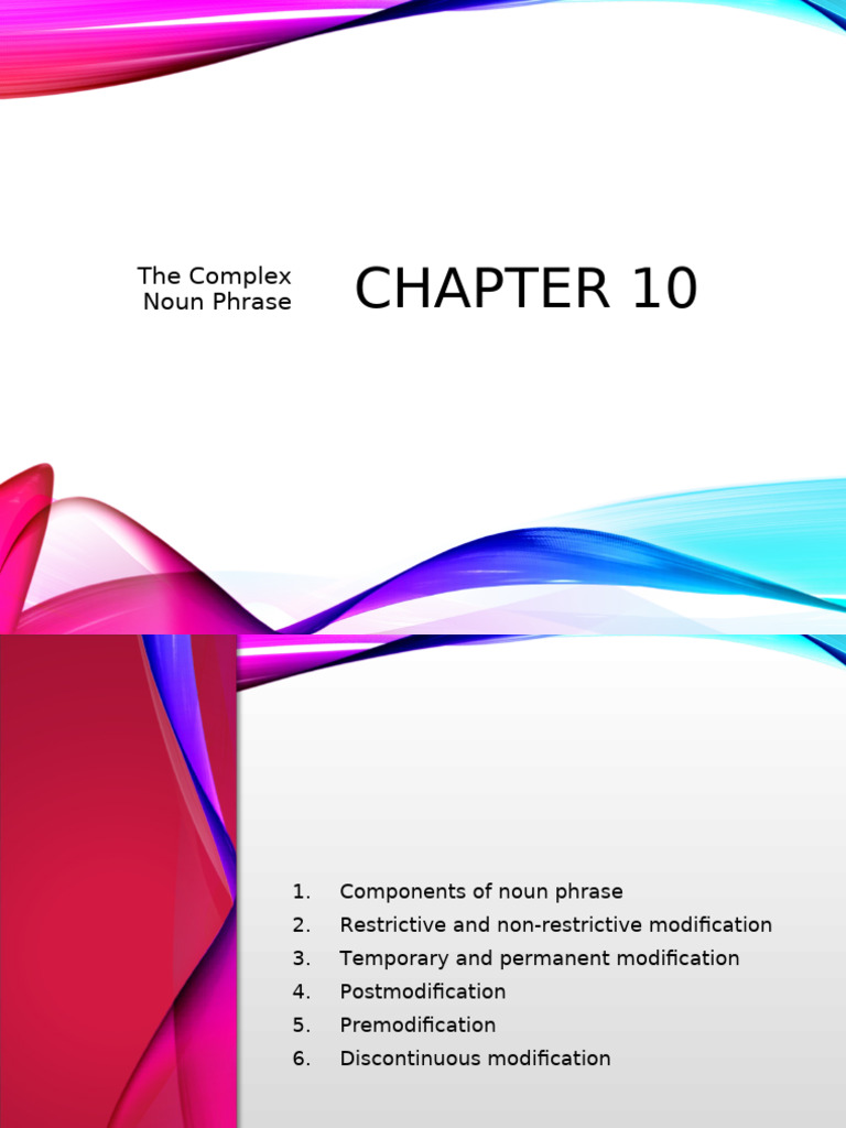 Chapter 10 (1) | PDF | Clause | Adjective