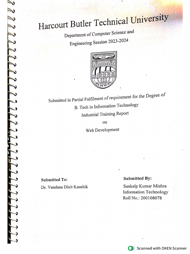 Sample Format For Report | PDF