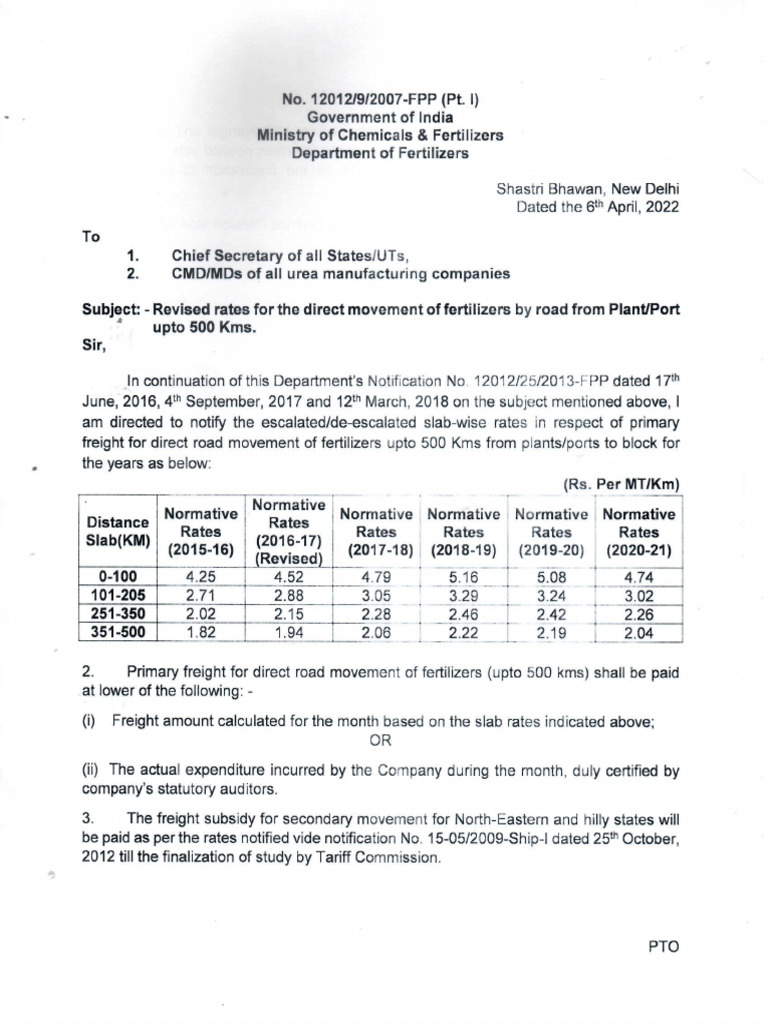 Notification Road Freight | PDF
