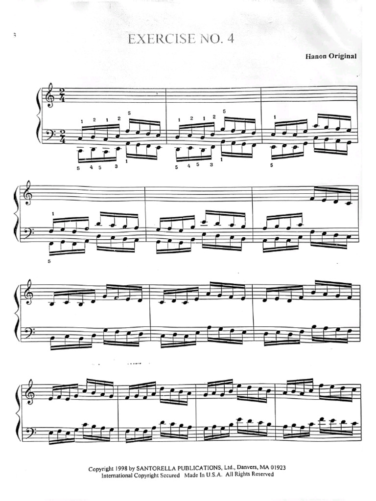 Hanon 4 | PDF