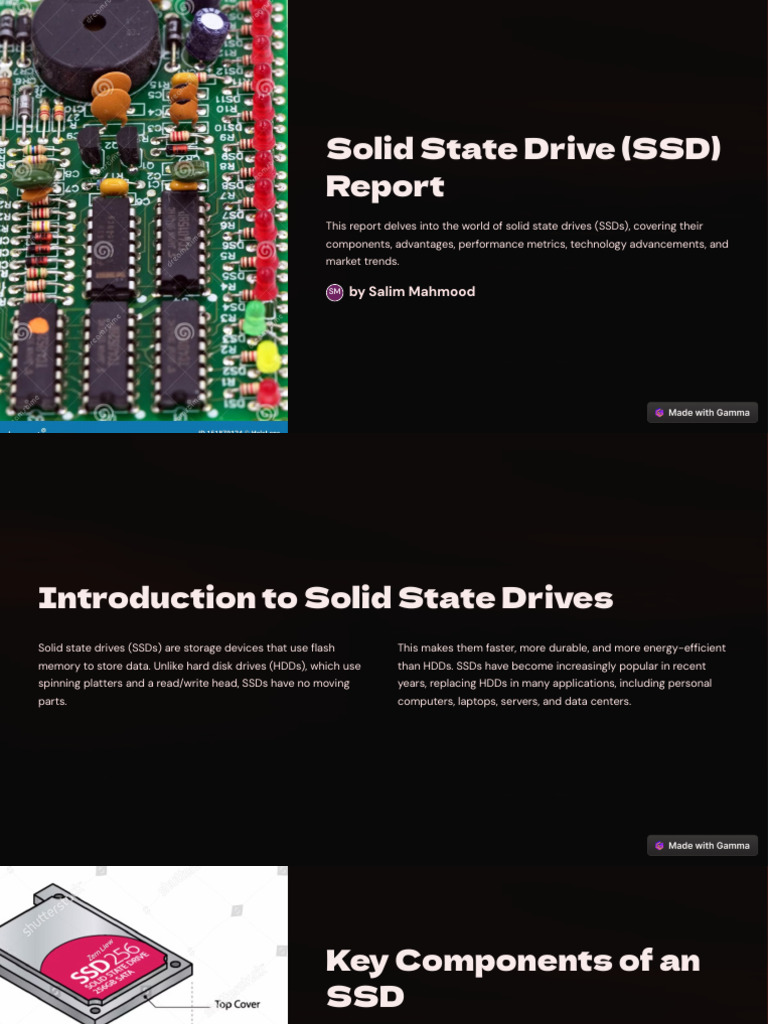 Solid State Drive SSD Report | PDF | Solid State Drive | Hard Disk Drive