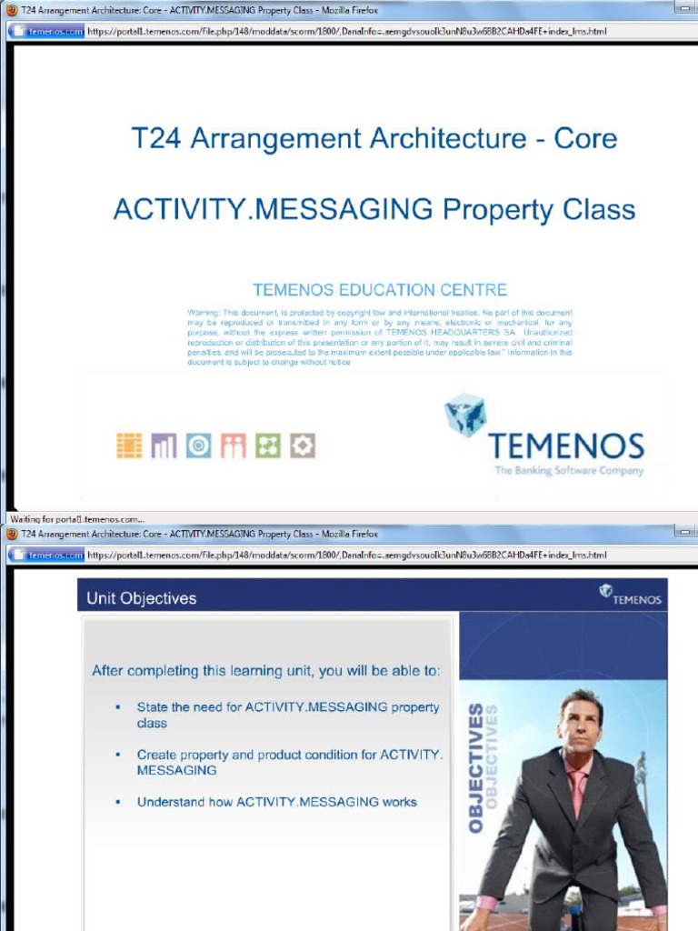 T24 AA - Core - ACTIVITY - MESSAGING Property Class | PDF