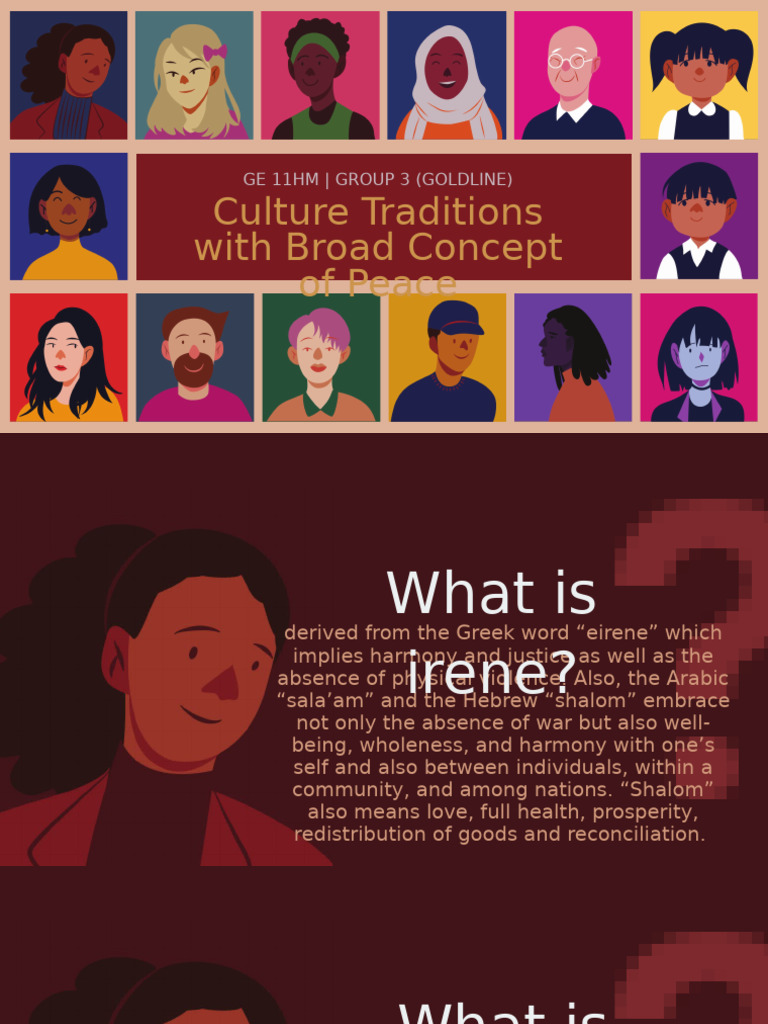 Promoting Peace Through Cultural Traditions | PDF | Peace | Learning