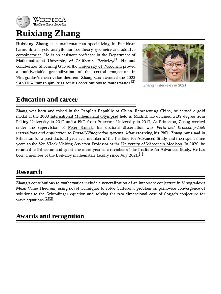 Ruixiang_Zhang | PDF | Mathematics