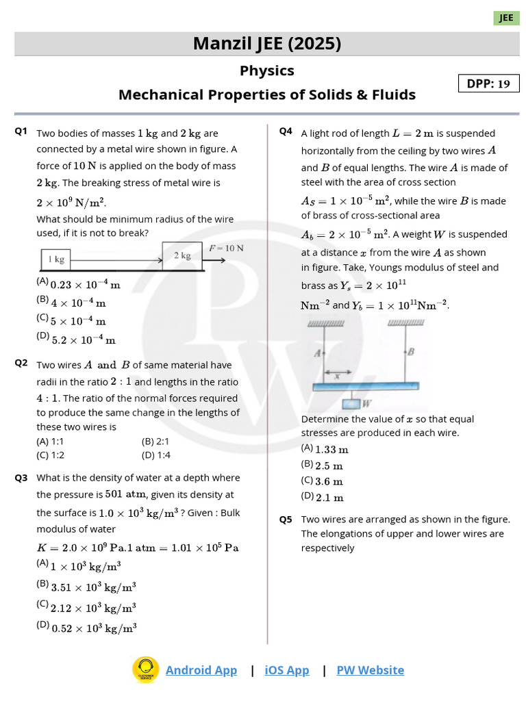 6770cf153a77320868adaa13 - ## - DPP 19 - Mechanical Properties of ...