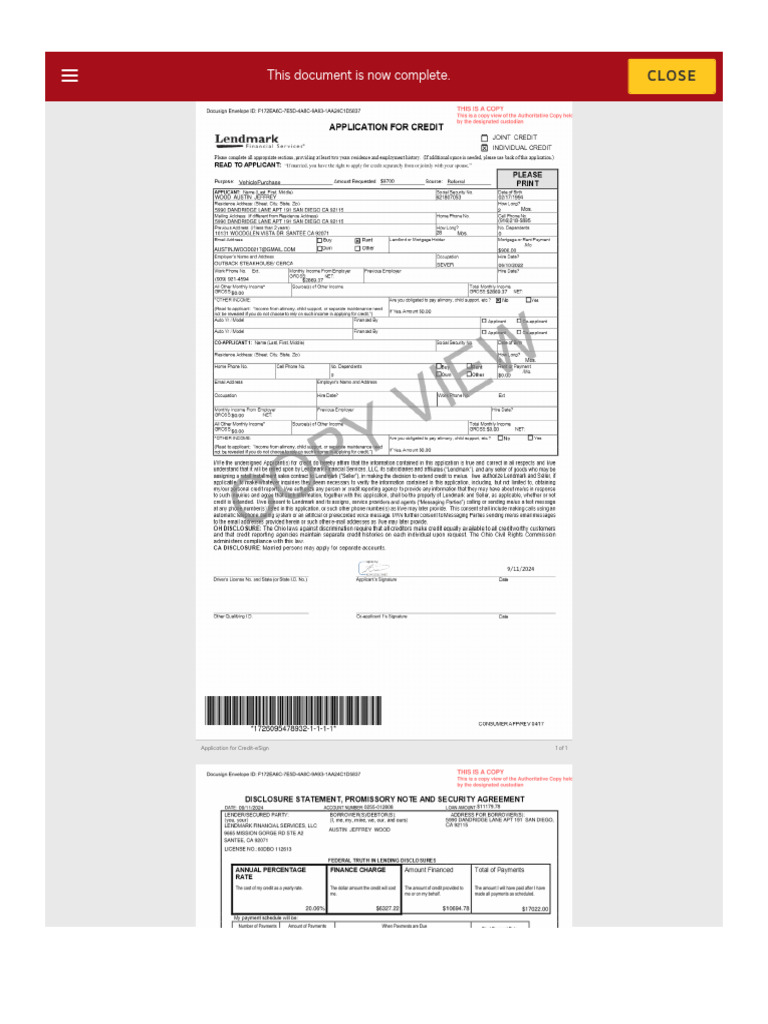 Review and Sign Document(s) - Docusign | PDF