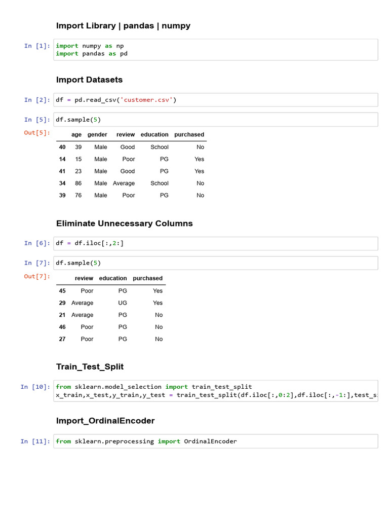 Code Day 9 Ml Ordinal Jupyter Notebook Pdf Computing Software 5076