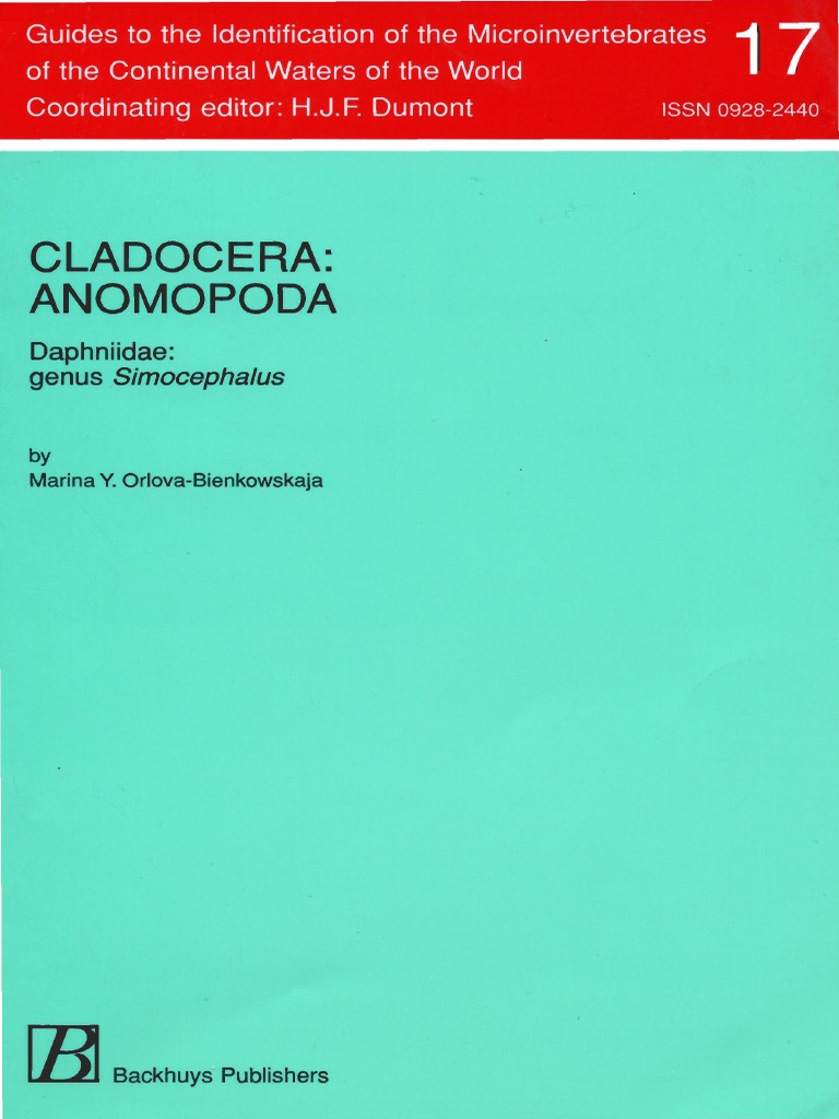 CLADOCERA ANOMOPODA | PDF | Anatomical Terms Of Location | Taxonomy ...