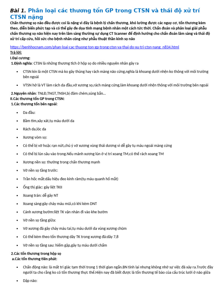 (tk soạn) CT đầu - CTSN nặng | PDF