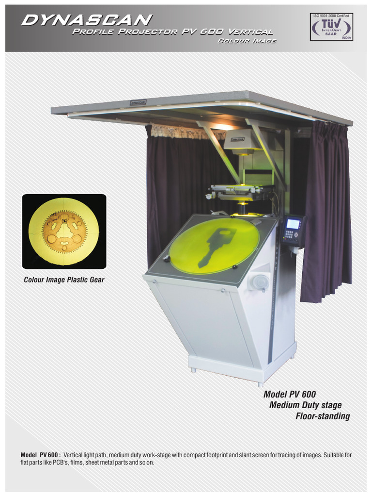 Dynascan - Profile - Projector - PV600 Catalogue | PDF | Lighting | Optics