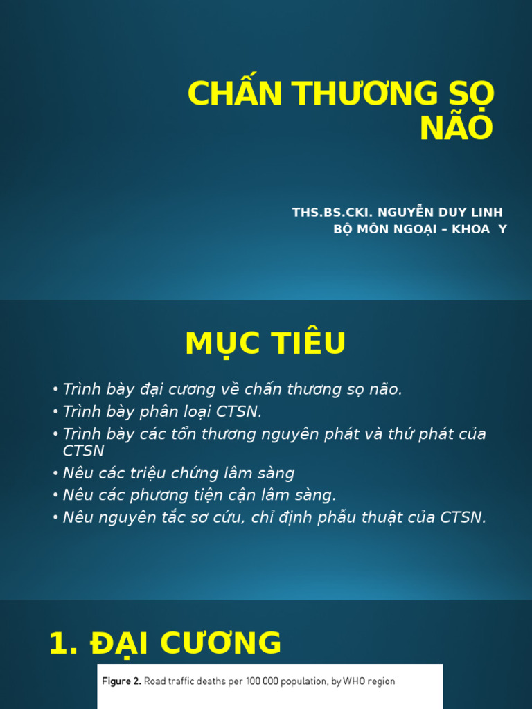 (tk slide) CT đầu - CTSN bài giảng (bs Nguyễn Duy Linh - ctump) | PDF