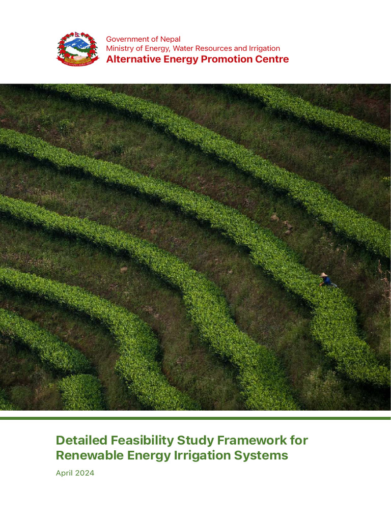 Detailed Feasibility Study Framework for Renewable Energy Irrigation ...