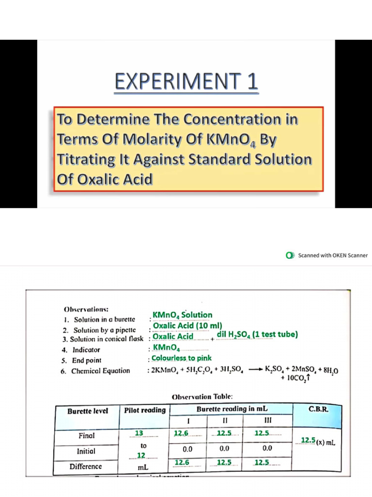 Chemistry Practicals Class 12 | PDF