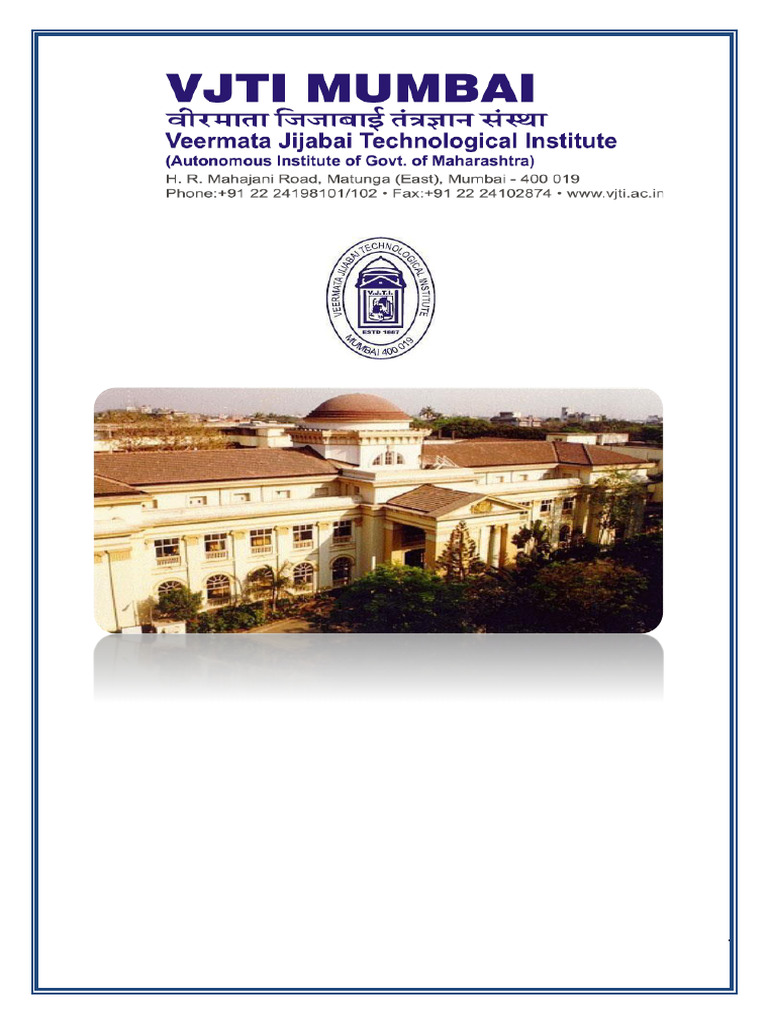 VJTI PHD Information Brochure of AY 2024 25 | PDF | Eigenvalues And ...