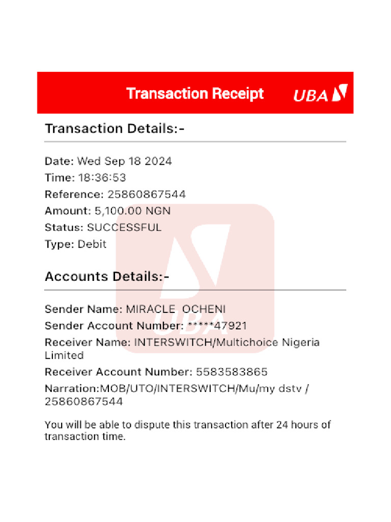 Transaction-receiptWed Sep 18 2024MIRACLE OCHENI | PDF