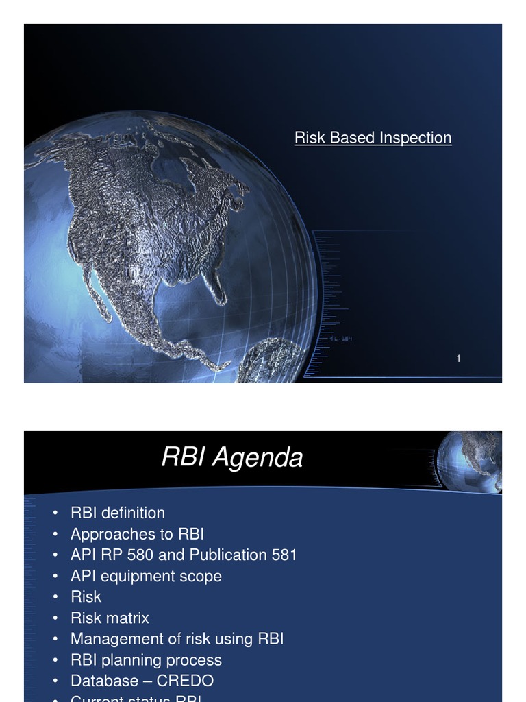 Risk Based Inspection Program | PDF | Expert | Risk