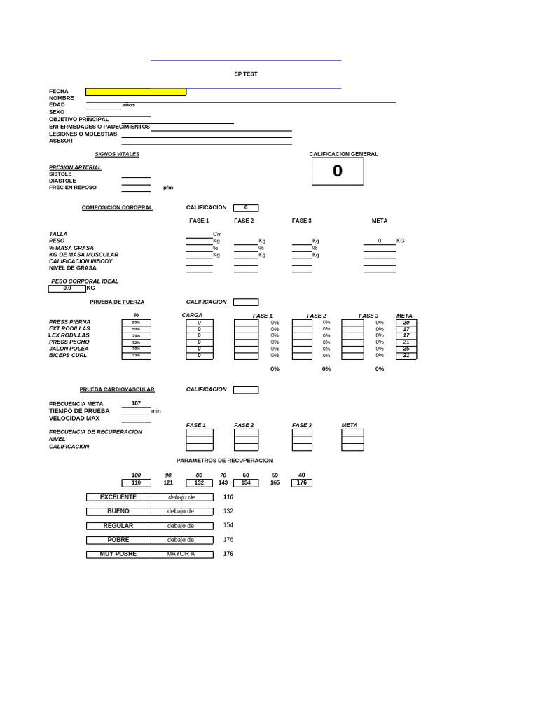 Ep Test Hombres | PDF | Medicina CLINICA | Especialidades Medicas