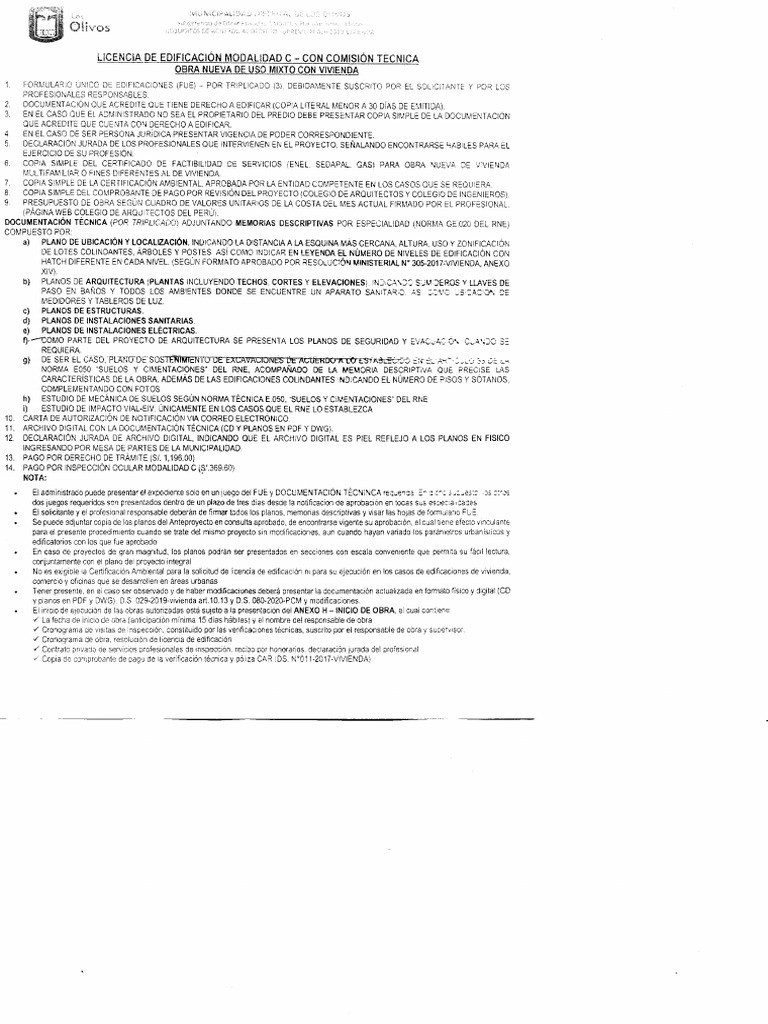 Licencia Modalidad C | PDF