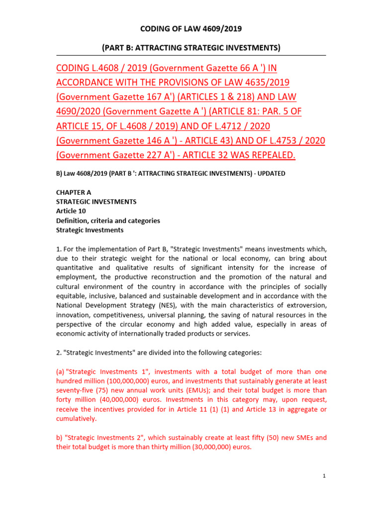 Koding of Law 4608 - 2019 | PDF | Taxes | Depreciation