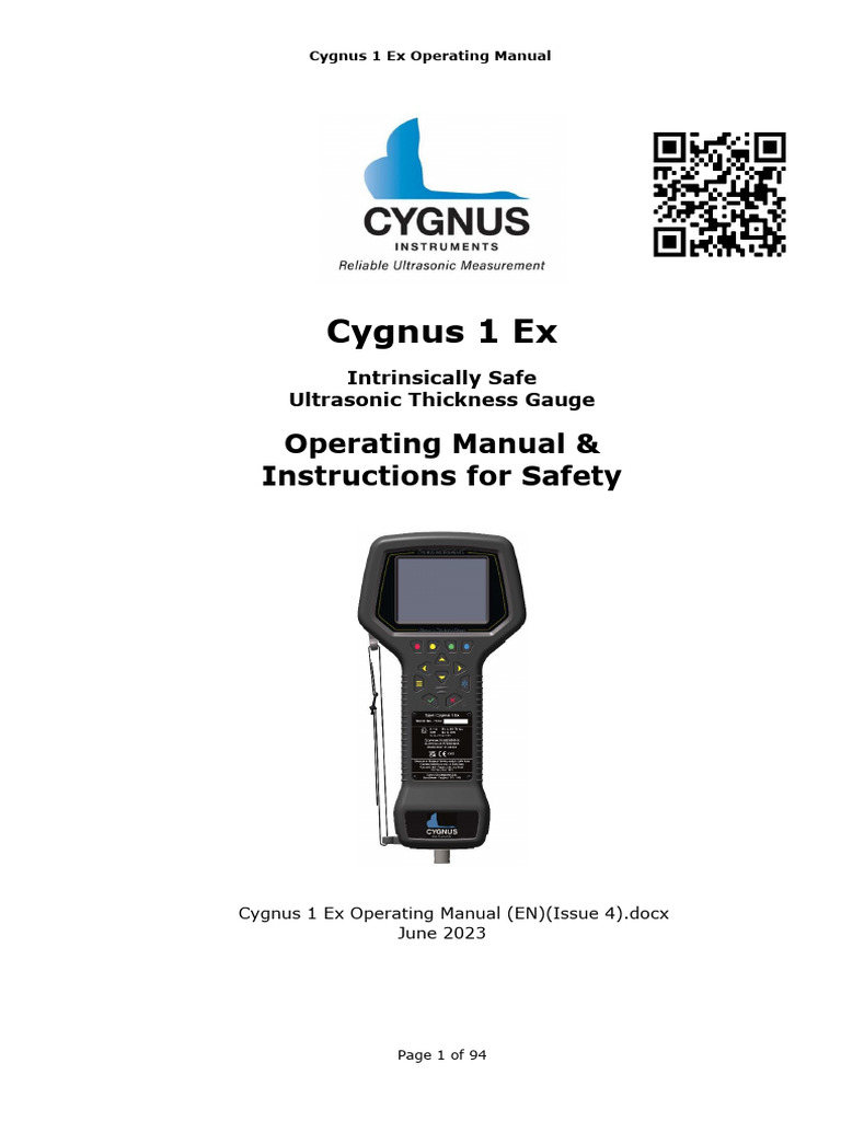 tinywow_Cygnus-1-Ex-Operating-Manual-ENIssue-4_71540911 | PDF
