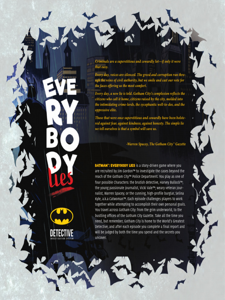 BEL Rulebook | PDF | Batman | Dc Comics