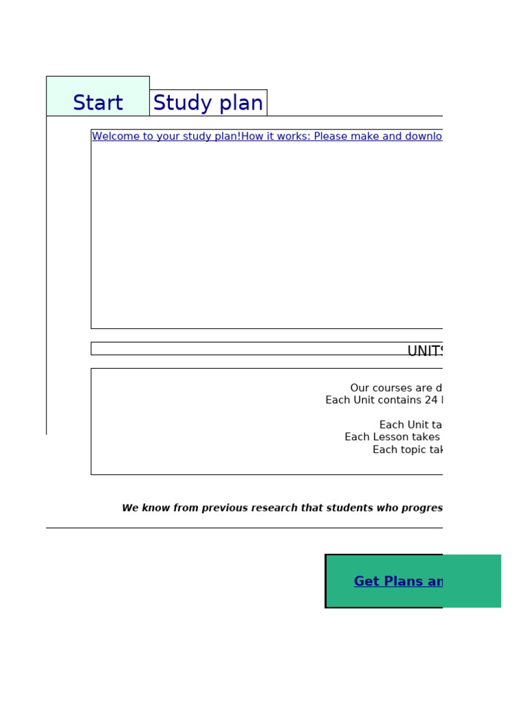 Study Plan B3 | PDF